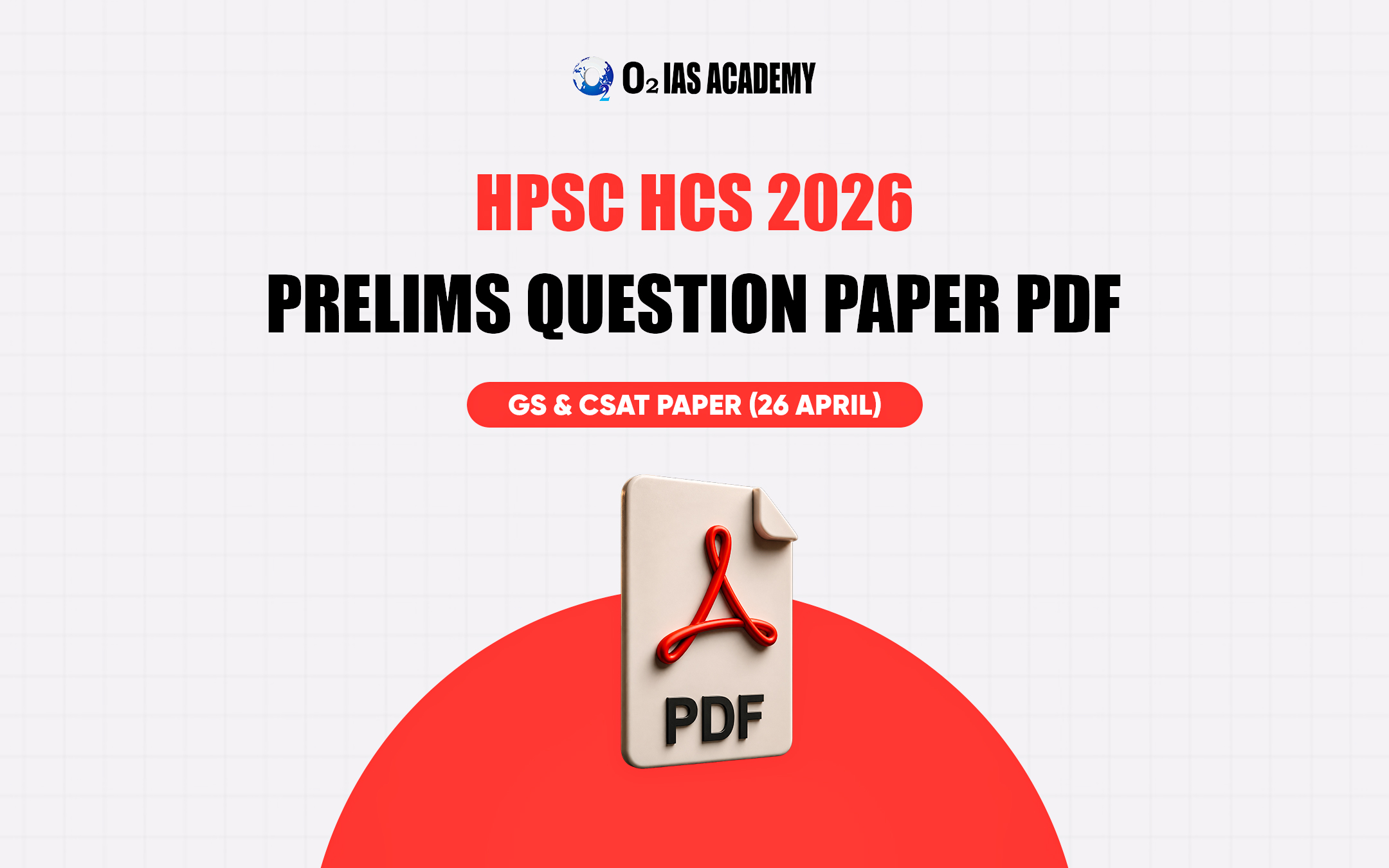 HPSC HCS Prelims Question Paper 2026 - PDF Download